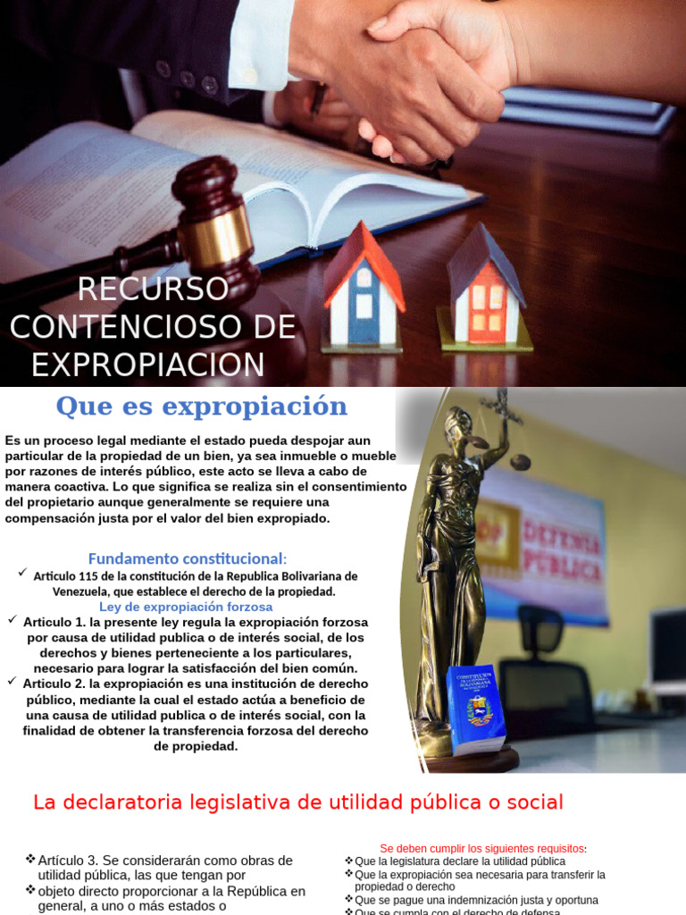 Expropiación en Venezuela: Ley y Procedimiento | PDF | Dominio eminente ...