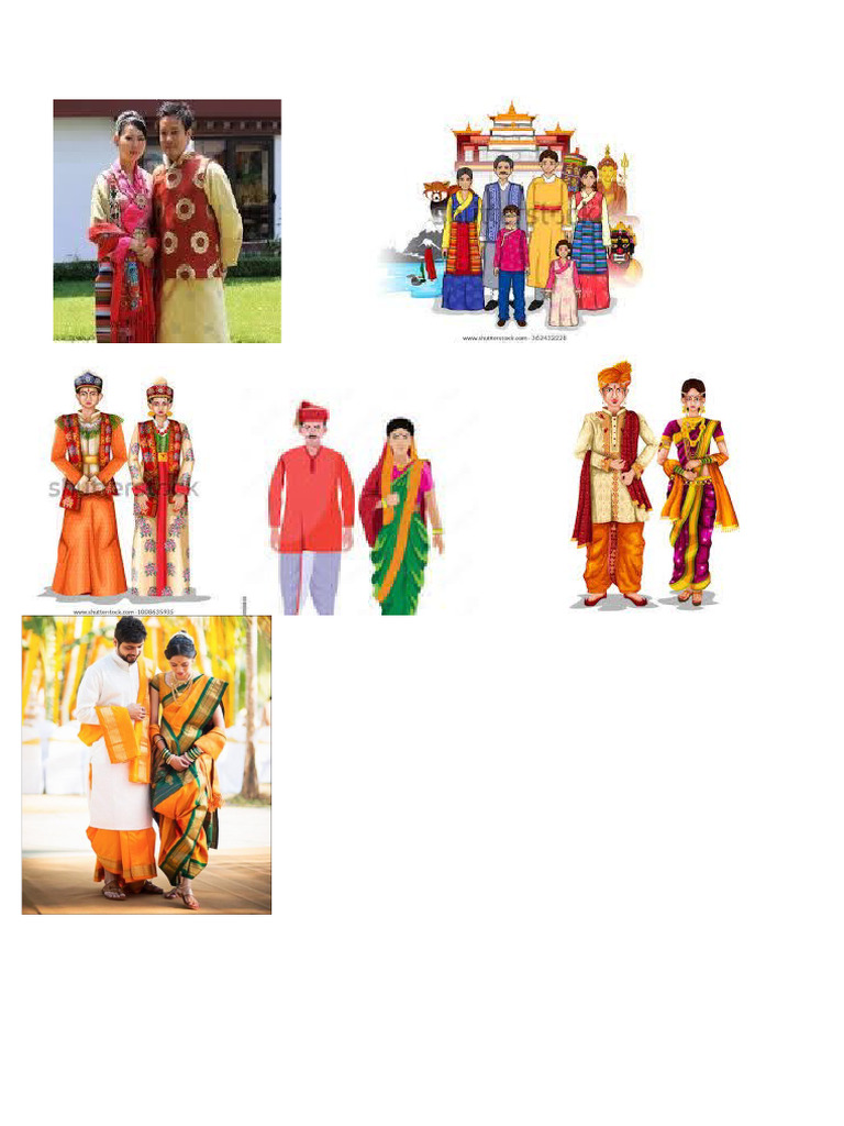 Traditional Dresses of Sikkim and Maharashtra | PDF