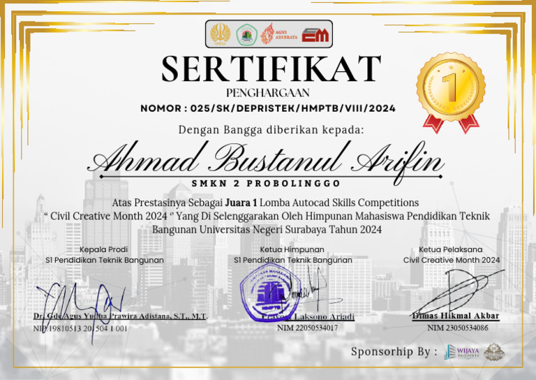 SERTIF FINAL 1 | PDF