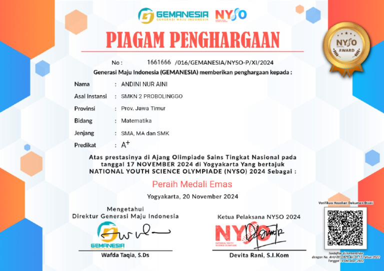 Piag_Matematika - NYSO 2024 | PDF