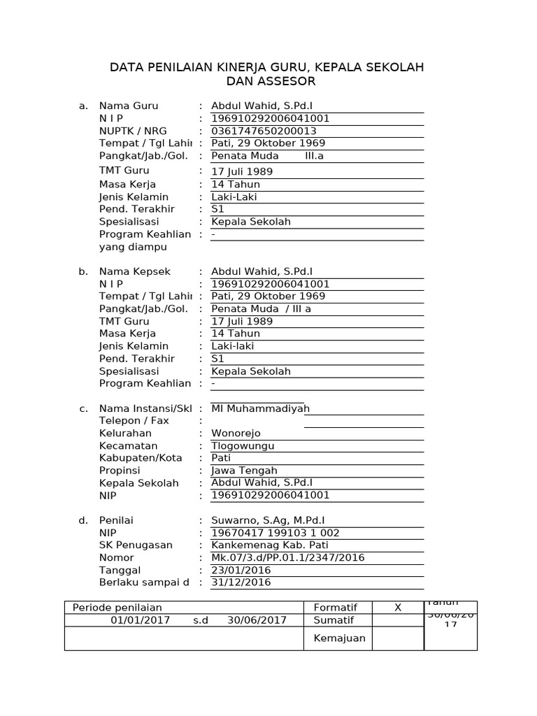 0.PKG Endang Contoh | PDF