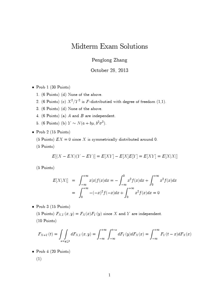 Midterm Solu | PDF