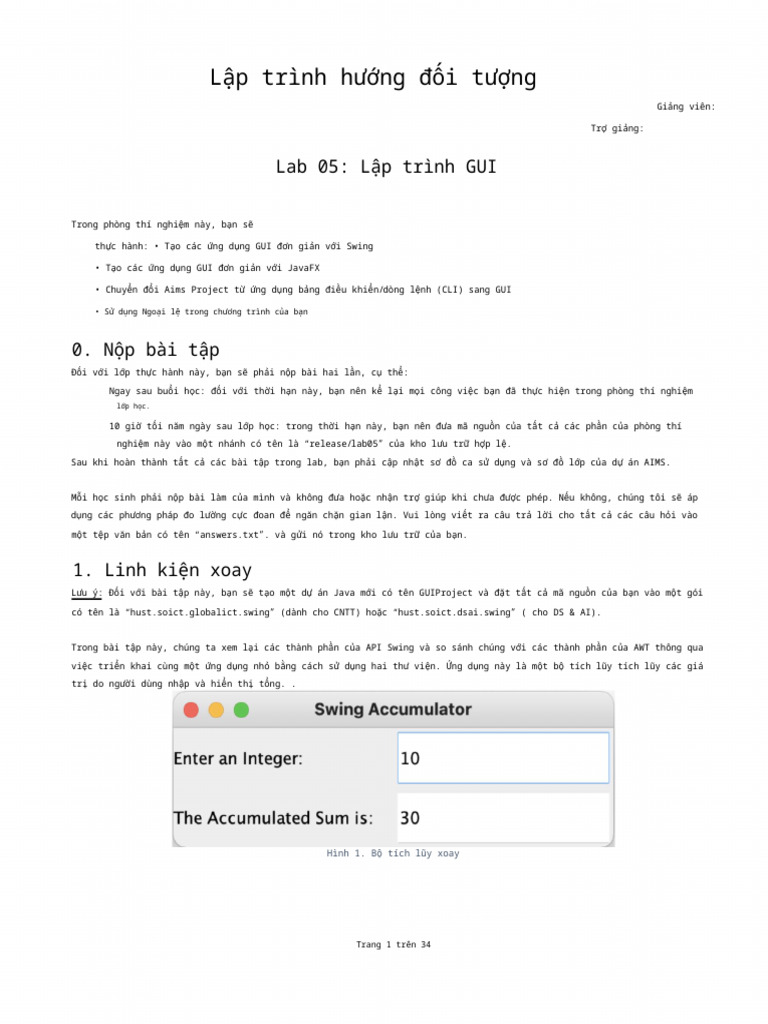 OOP-Lab05-GUIProgramming (1) | PDF