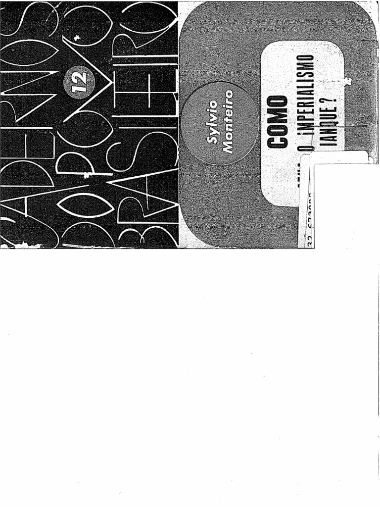 80-Sylvio Monteiro. Como Atua o Imperialismo Ianque | PDF