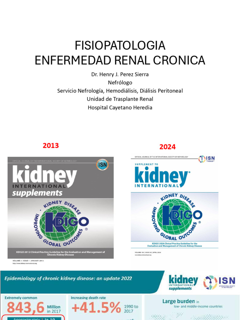 Fisiopatologia ERC | PDF | Enfermedad renal crónica | Aterosclerosis