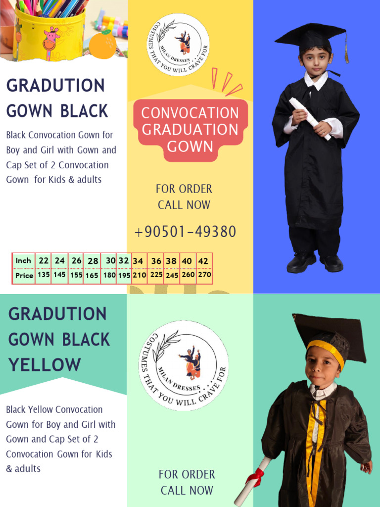 Convocation Grad - Uation Gown-11 New | PDF | Graduation | Clothing
