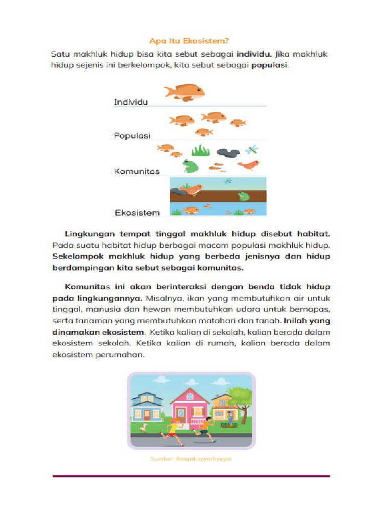 Materi Ekosistem Dan Komponen Biotik Abiotik | PDF
