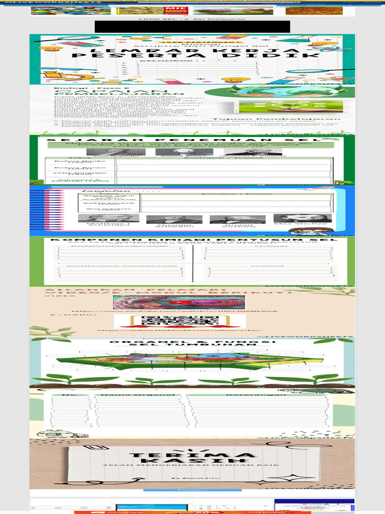 LKPD SEL - 2. Sel Tumbuhan Worksheet | PDF