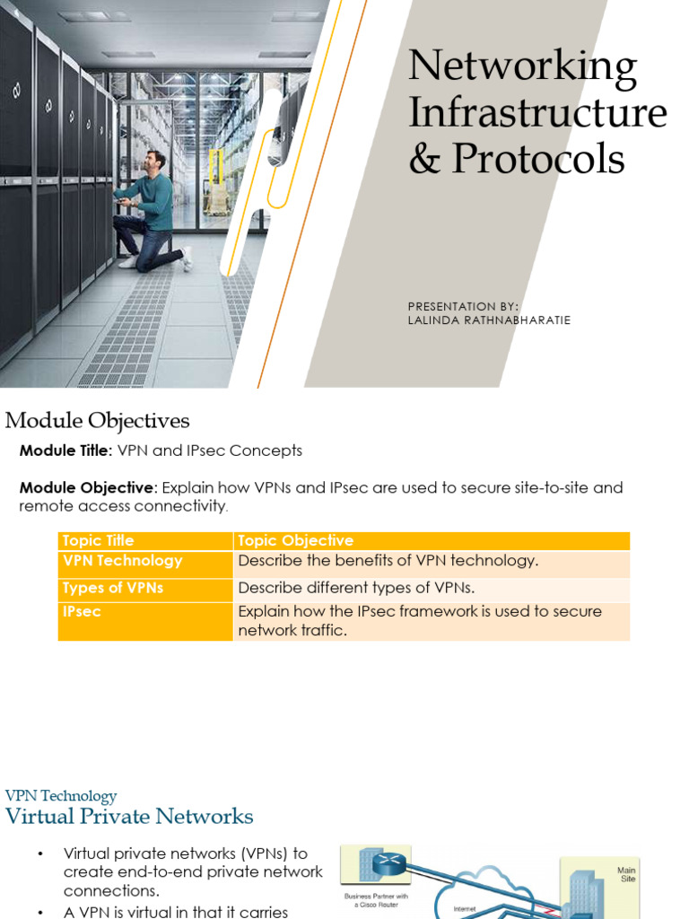 Networking Infrastructure and Protocols 06 | PDF | Virtual Private Network | Networking