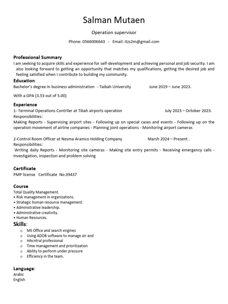 Salman cv | PDF