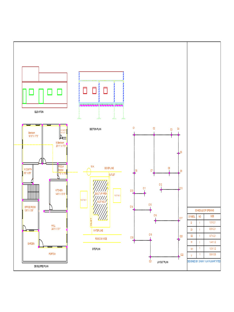 Detailed Residential Site Plan Layout | PDF