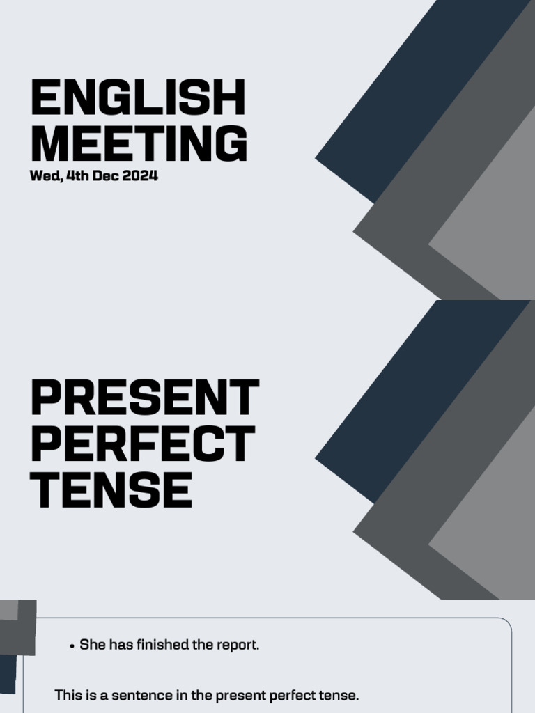 Present Perfect Tense Explained | PDF | Grammatical Tense | Perfect ...