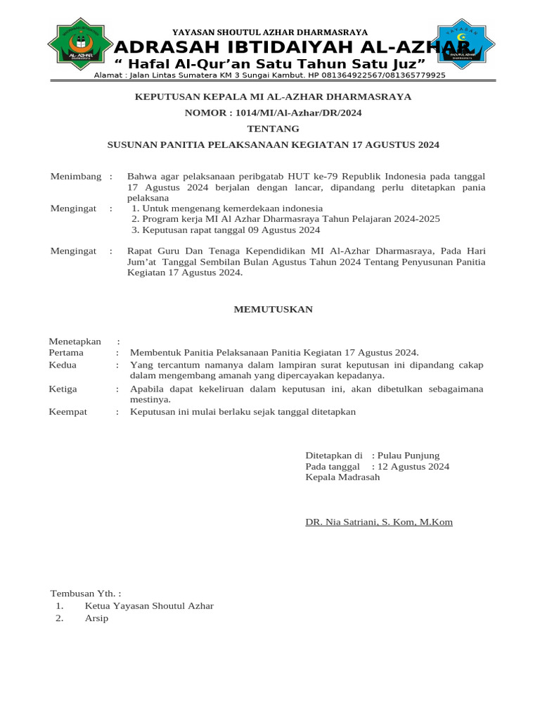 SK - 17 Agustustus | PDF