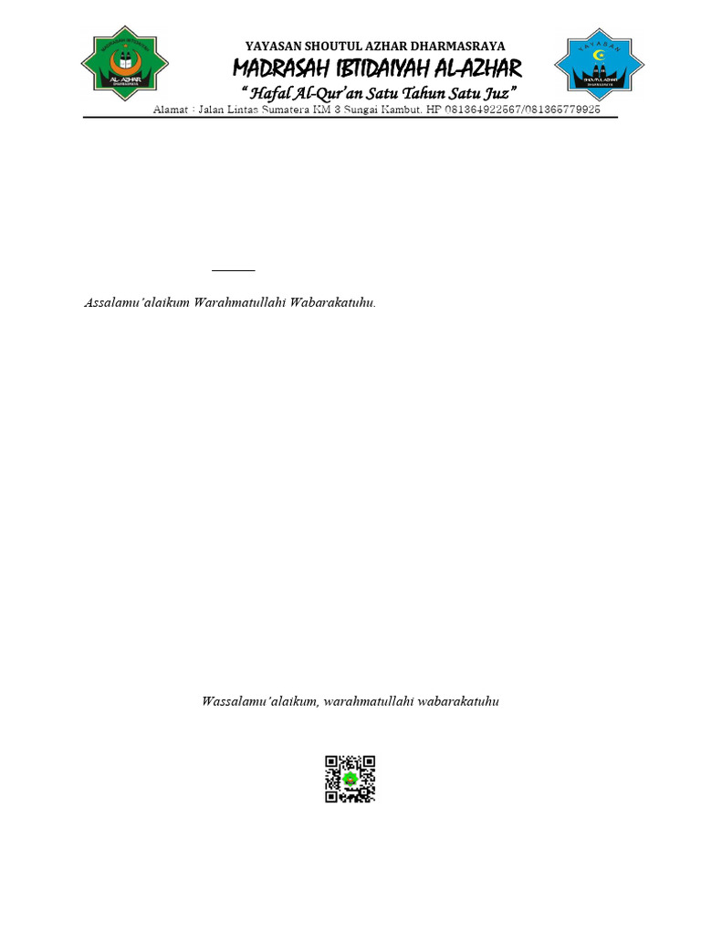 Izin Kunjungan Museum Adityawarman | PDF