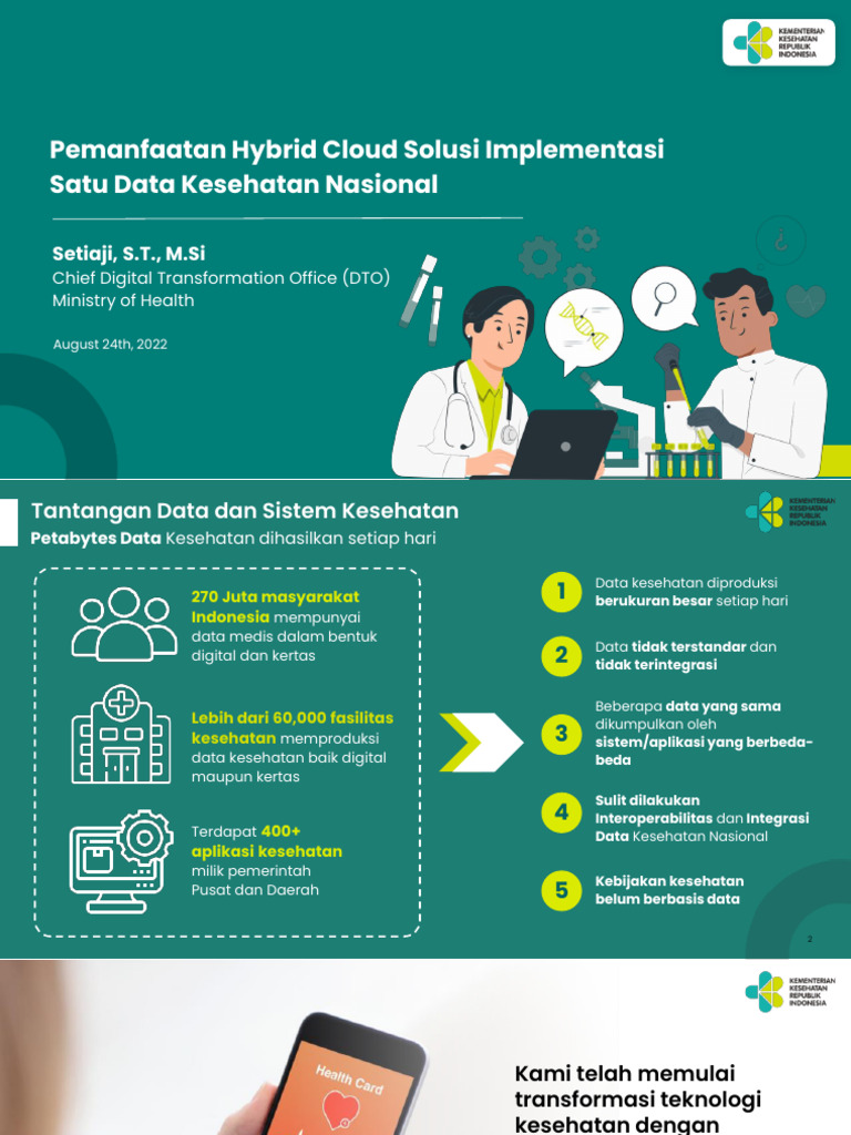 Pemanfaatan Hybrid Cloud Solusi Implementasi Satu Data Kesehatan Nasional | PDF