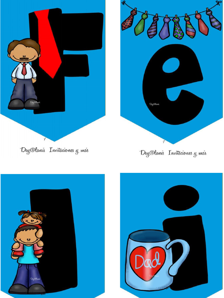 Banderin Feliz Dia Papa | PDF