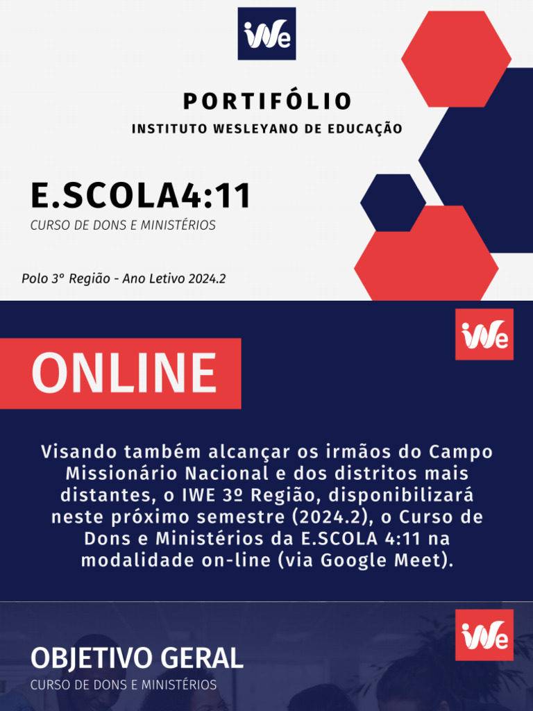 Portfólio - E.SCOLA 4.11 Online | PDF