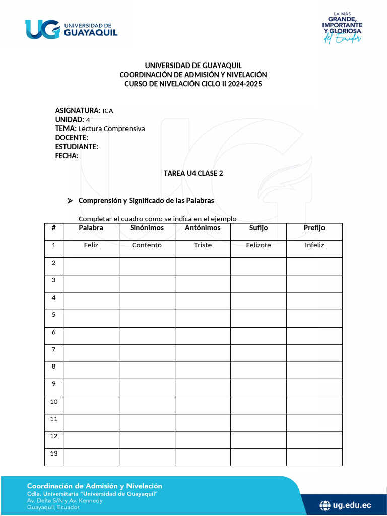 U4 Tarea 2 s6 Estudiante | PDF