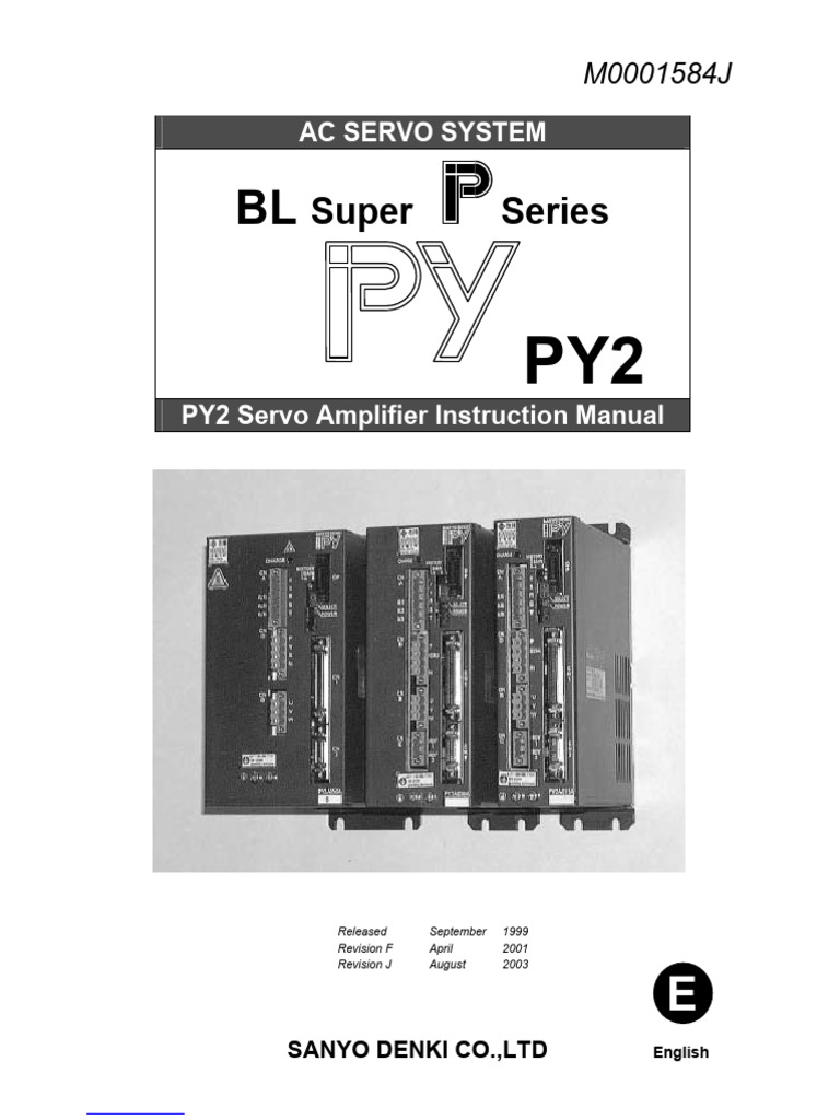 PY2 Servo Amplifier Manual | PDF | Amplifier | Power Supply