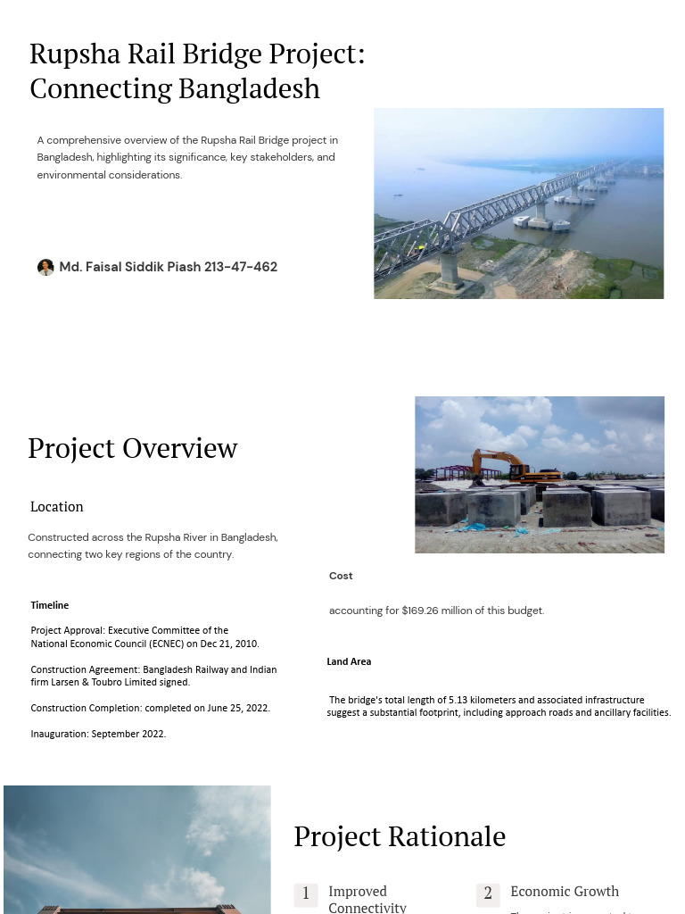 Rupsha-22Rail-Bridge-Project-Connecting-Bangladesh | PDF | Water ...