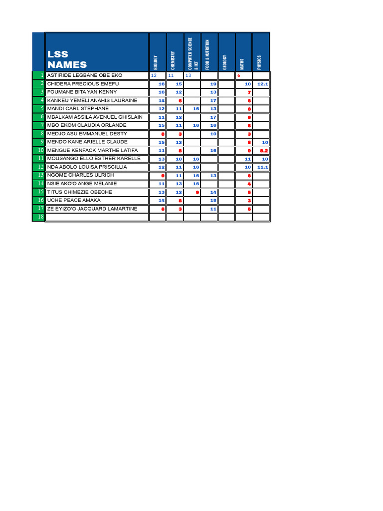 Marksheet Summary 1 - LSS | PDF