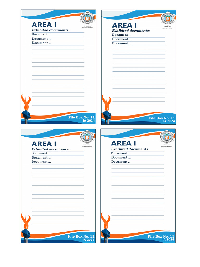 Accreditation Side Labels File Box Template | PDF