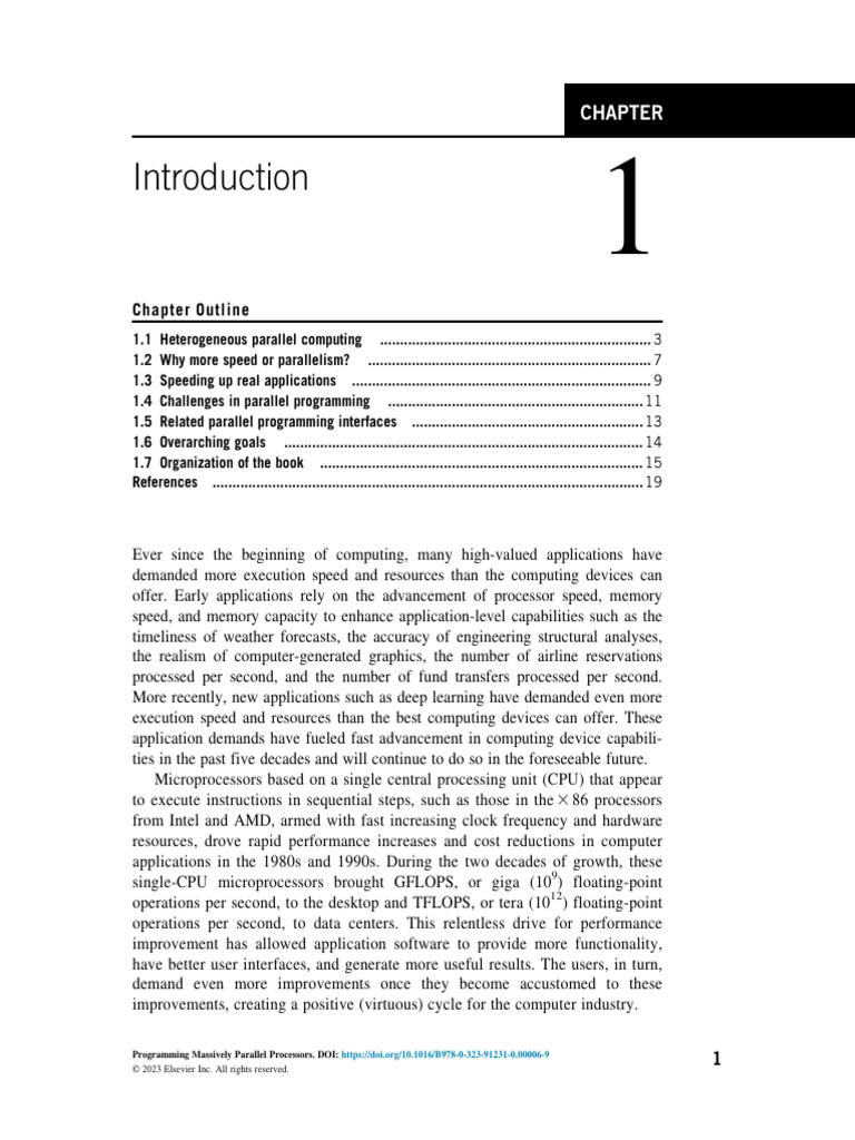 Chapter 1 - Introduction - 2023 - Programming Massively Parallel Processors | PDF | Parallel ...