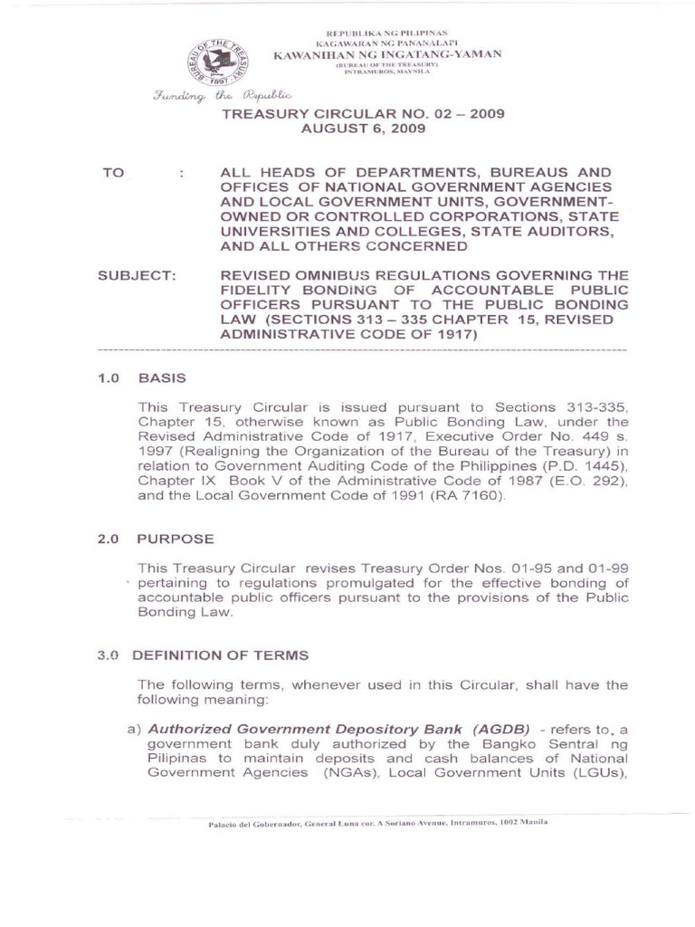 Circular FBond | PDF | Legal Liability | Private Law