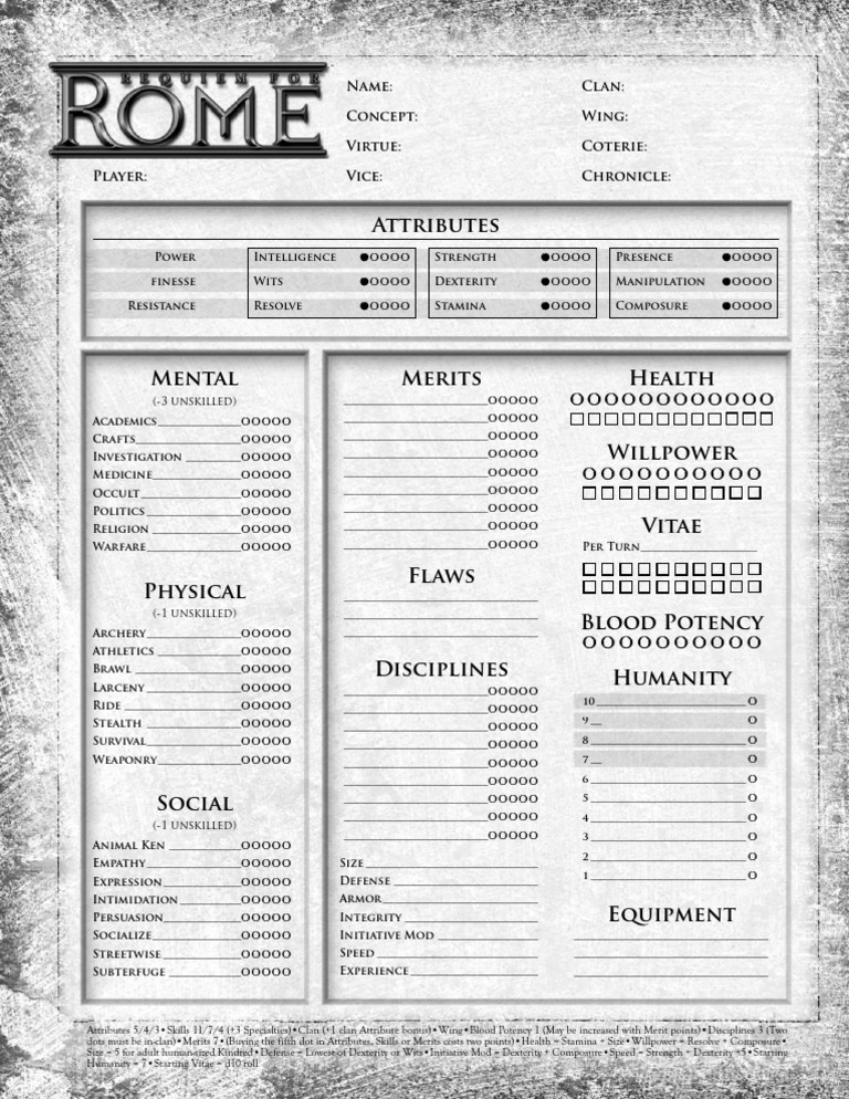 Requiem For Rome Sheet | PDF