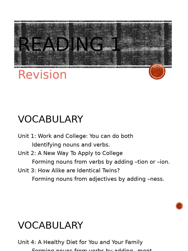 Revision - Chapt 01 - 05 V2.0 | PDF | Noun | English Language