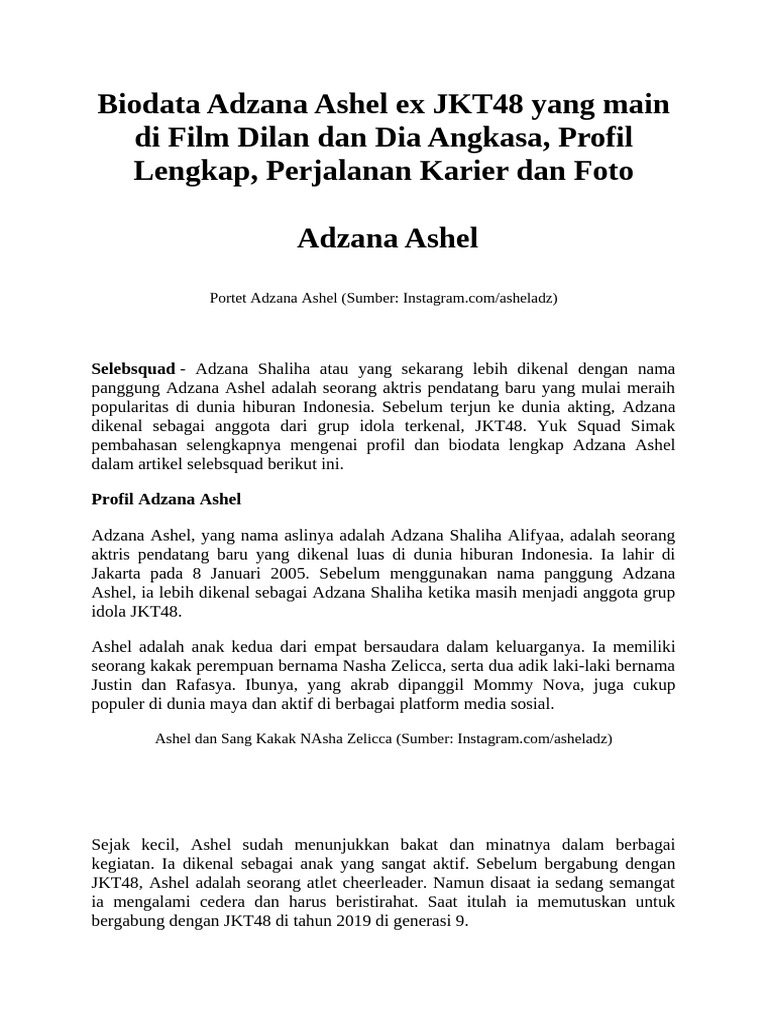 Adzana Ashel | PDF