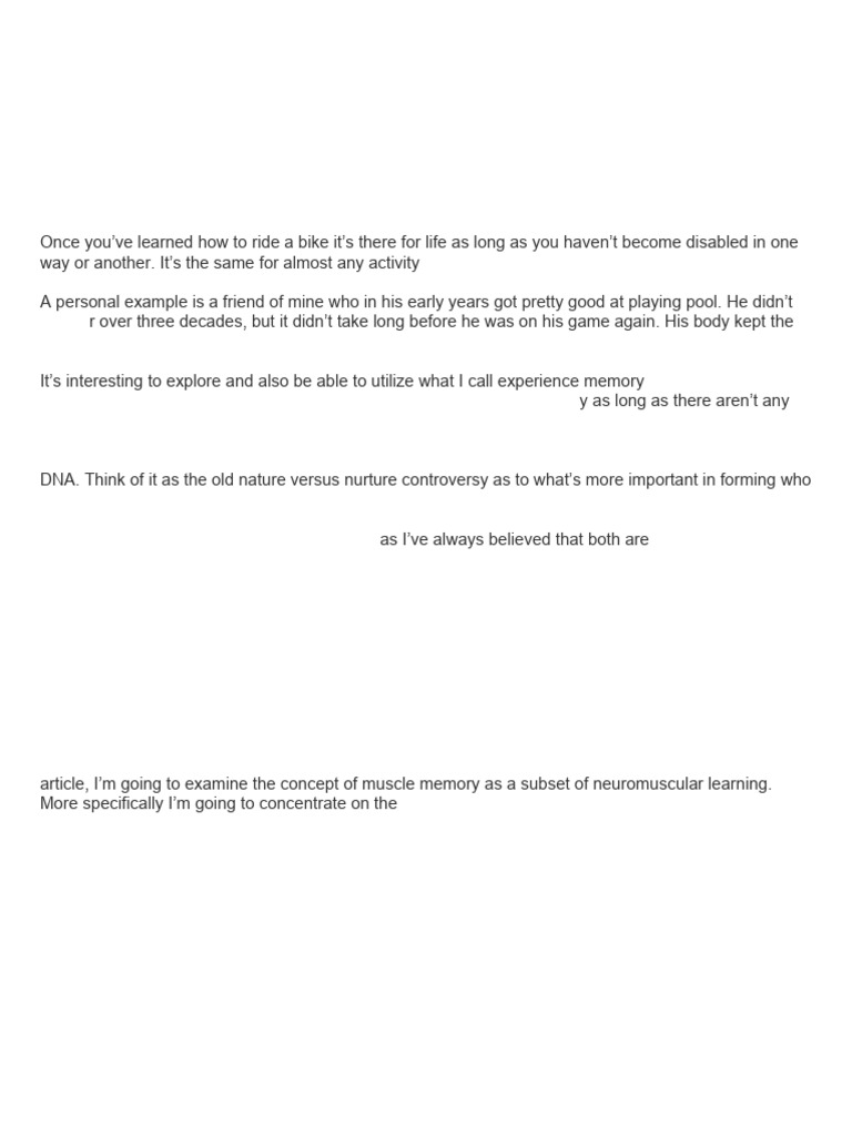 Muscle_Memory_1 | PDF | Skeletal Muscle | Muscle Hypertrophy