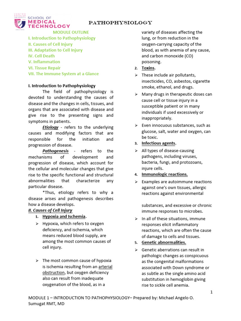 Pathophysiology Final 2 | PDF | Immune System | Inflammation