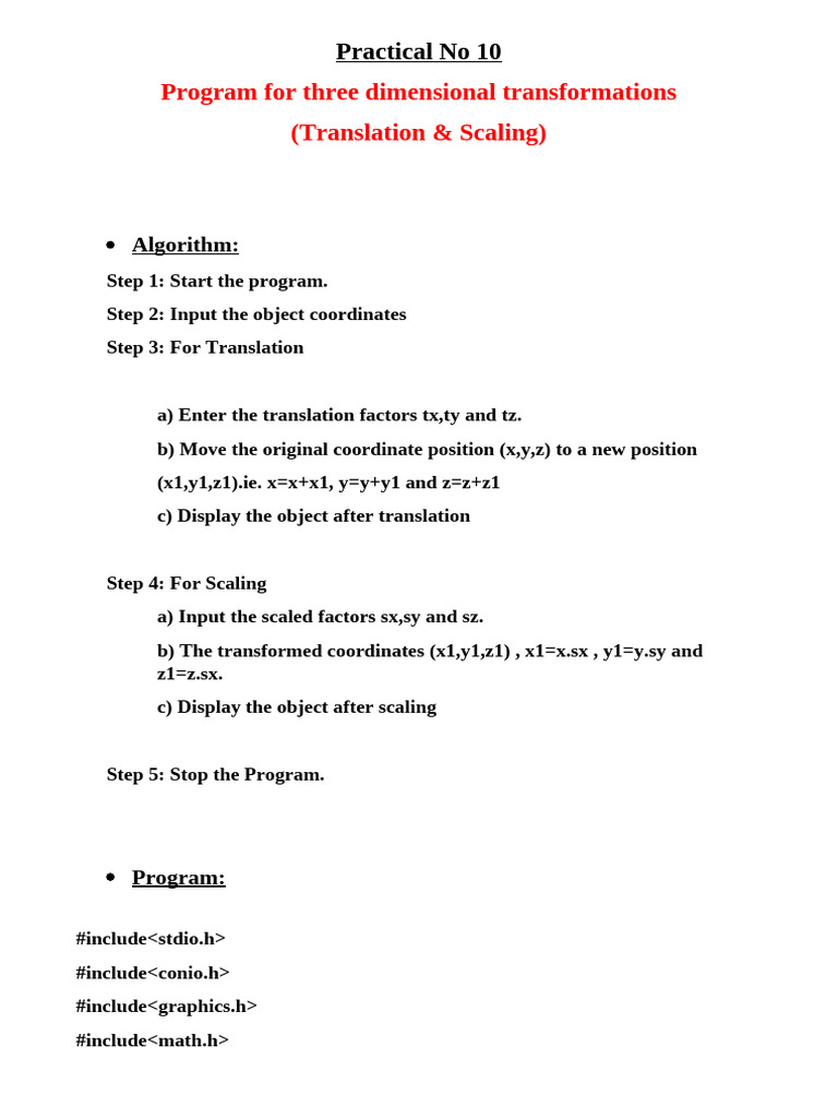 Practical 10 Pdf Cartesian Coordinate System Mathematical Physics
