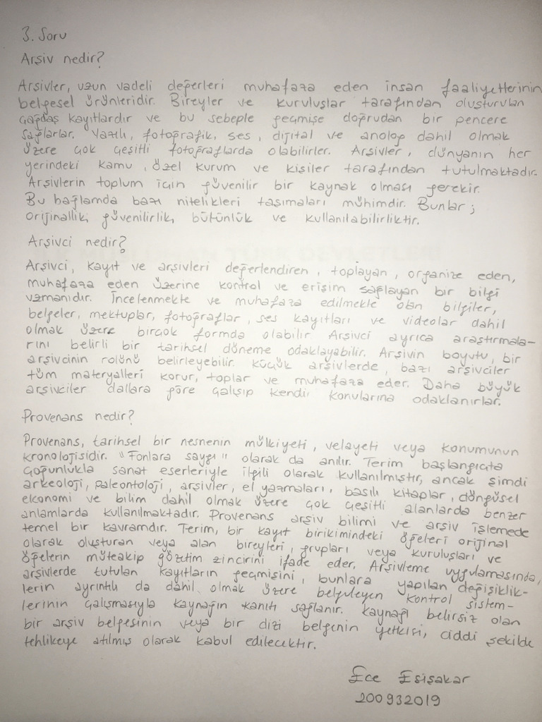 Arşivcilik Bilgisi | PDF