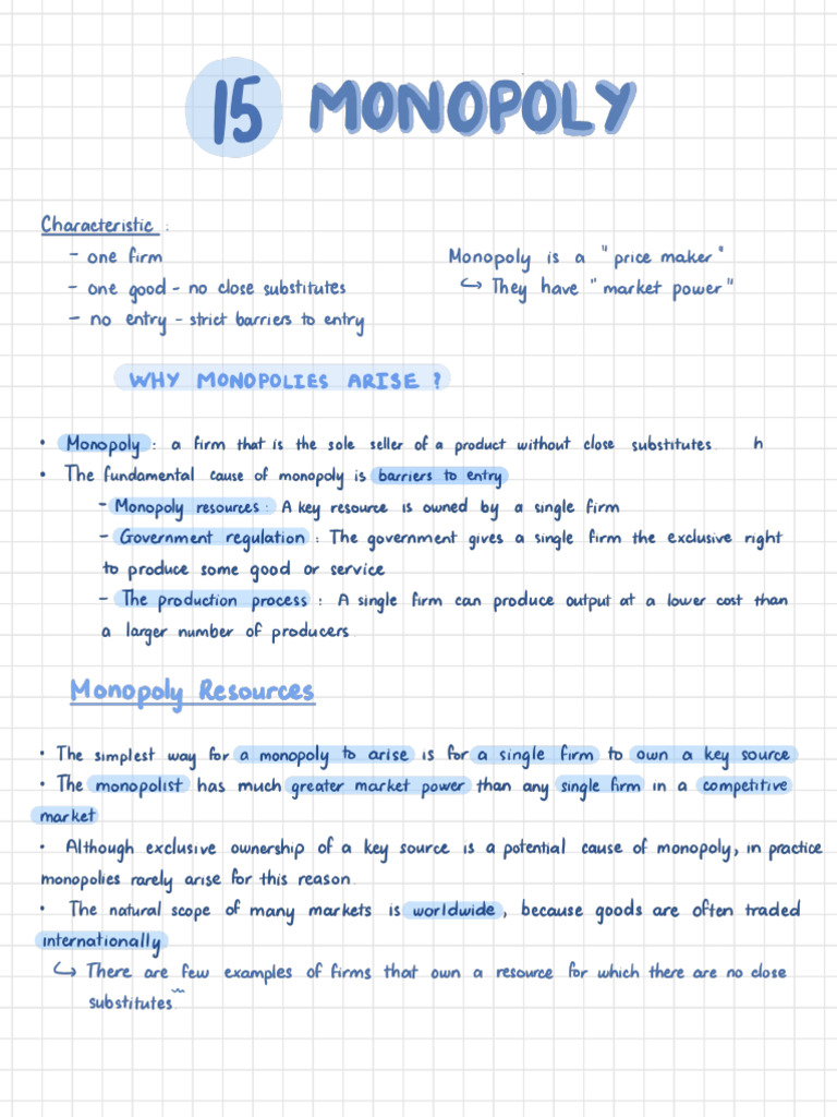 Chapter 15 Monopoly | PDF