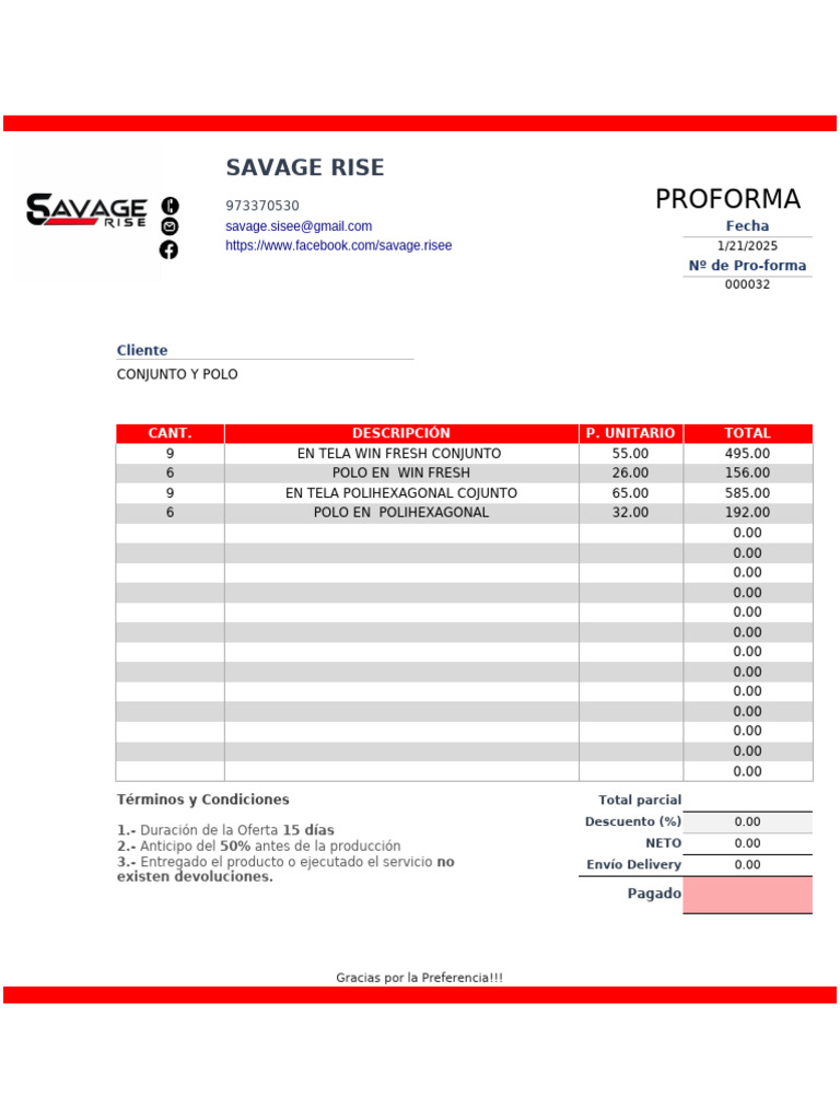 Formato Cotización - Proforma (Recuperado Automáticamente) | PDF