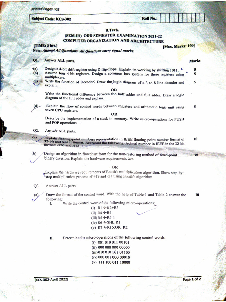 End Sem Papers | PDF