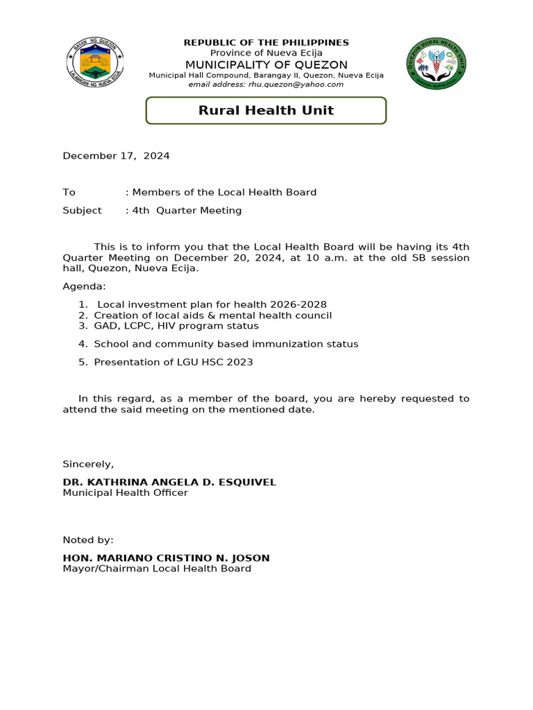 4th Quarter LHB Comlet | PDF