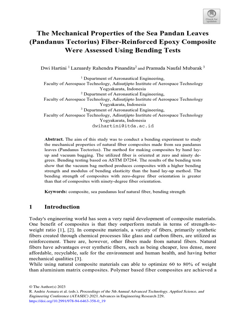 ATASEC_DWI HARTINI | PDF | Composite Material | Strength Of Materials