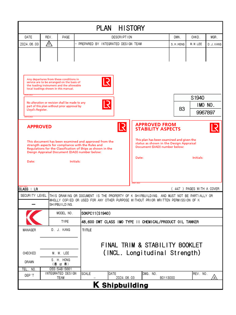 B3-B0113000-A-Final Trim and Stability Booklet(INCL. L.S.T.R.)-S1940 ...