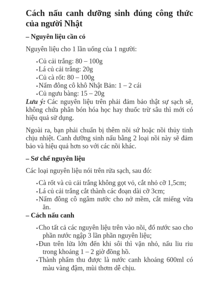 Canh Duong Sinh | PDF