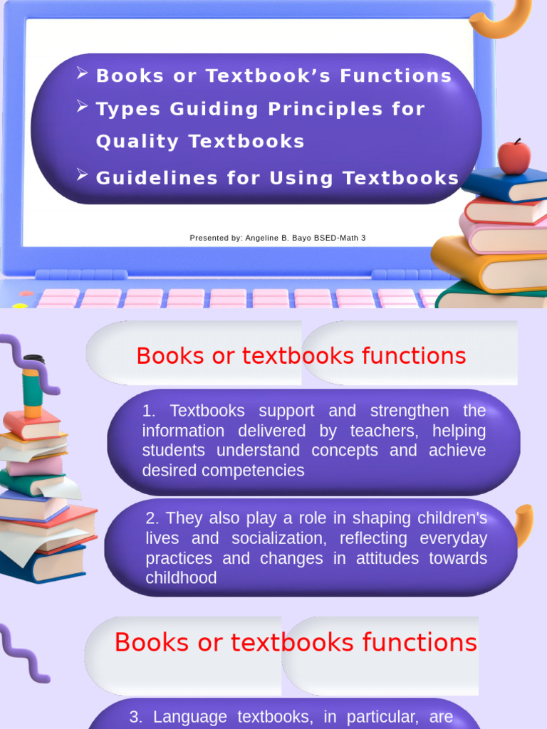 Books and Textbooks Functions by Angeline | PDF | Learning | Textbook