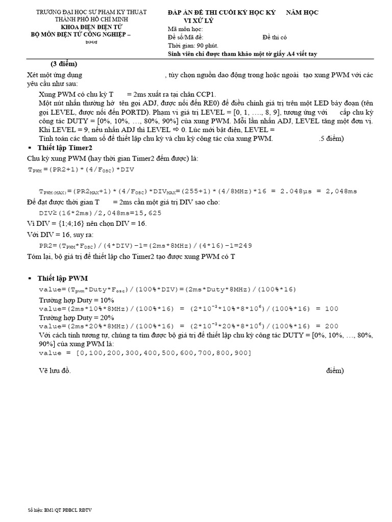 DapAn VXL HK1N1920 01 Rev2 | PDF