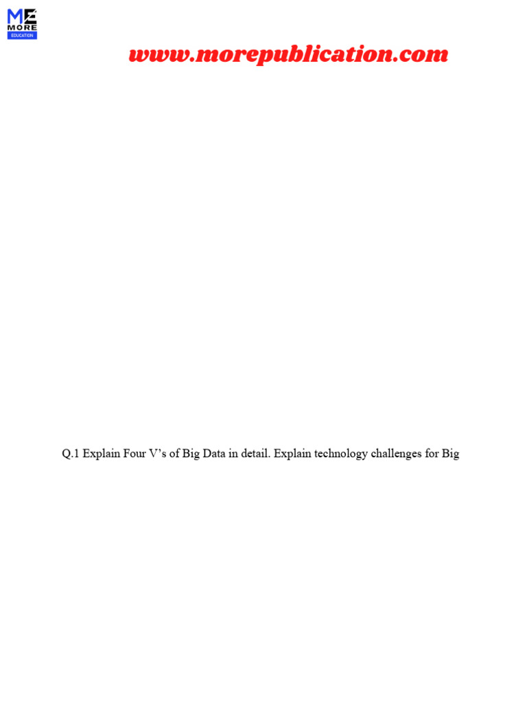 BA 3 SEM PAPER | PDF | Analytics | Map Reduce