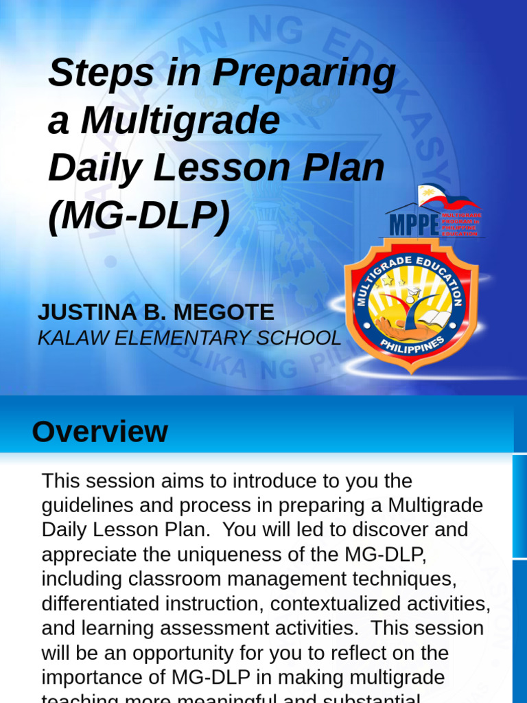 Steps in Preparing A MG DLP | PDF | Differentiated Instruction | Educational Assessment