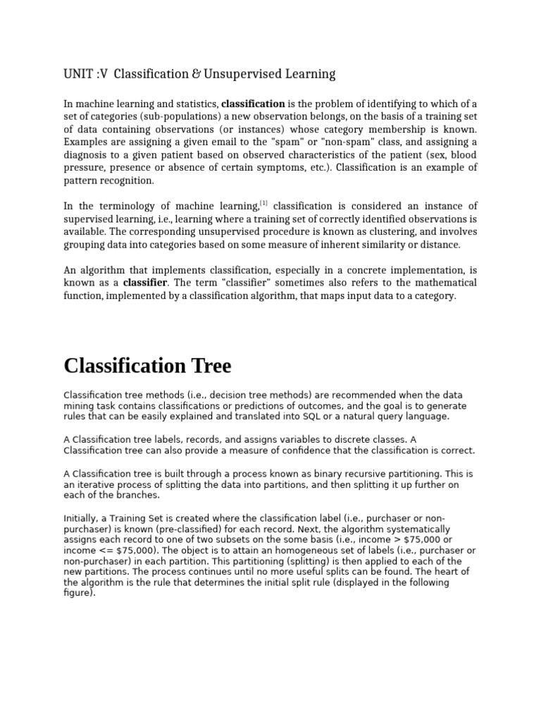 Business Intelligence Unit 5 | PDF | Statistical Classification | Cluster Analysis