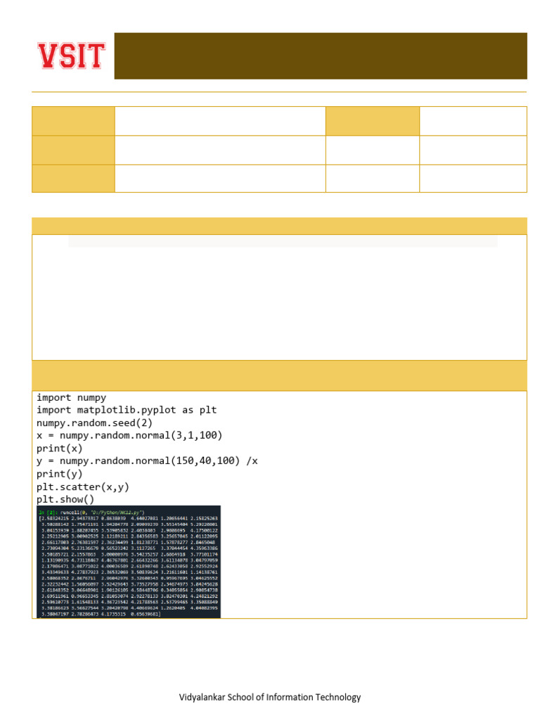 ML Practical 1 Worksheet | PDF