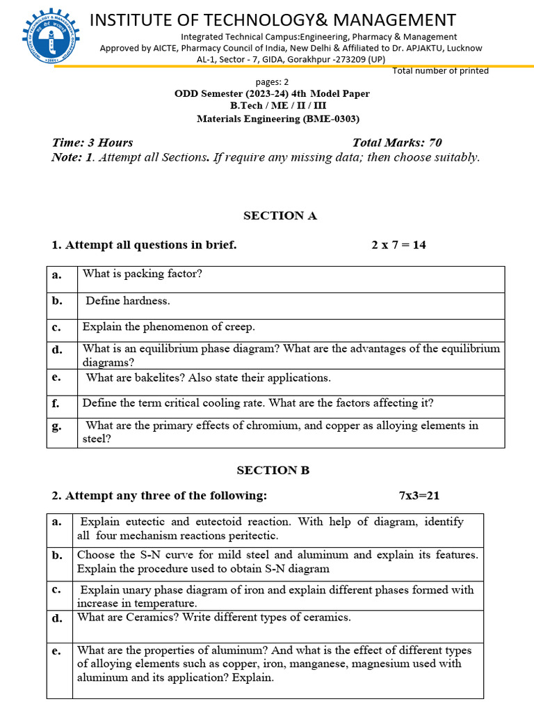 mat engg mod 1 | PDF | Metals | Phases Of Matter