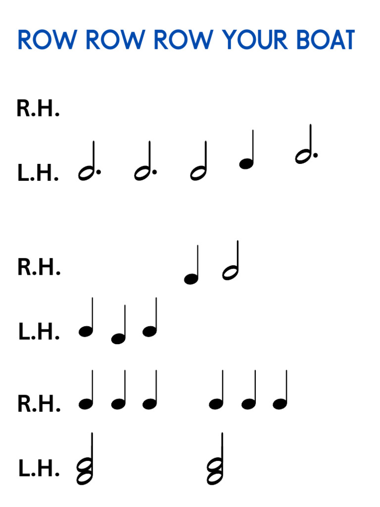 Row Row Row Your Boat | PDF